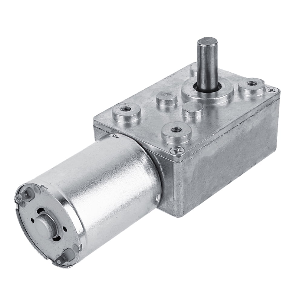 WALFRONT Reversible High Torque Worm Geared Motor DC 12V Reduction ...