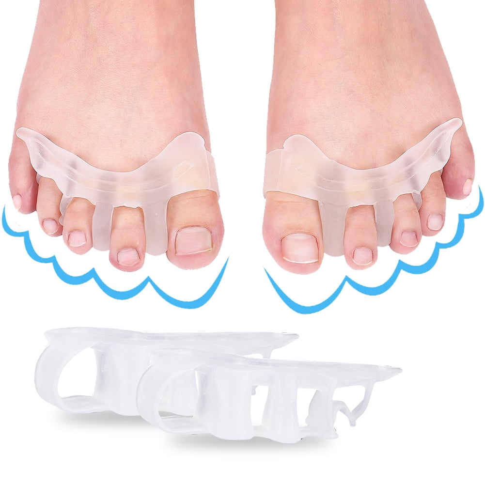 Toe Separator,1 Pairs Silicone Gel Toe Separator Straightener Spreader ...