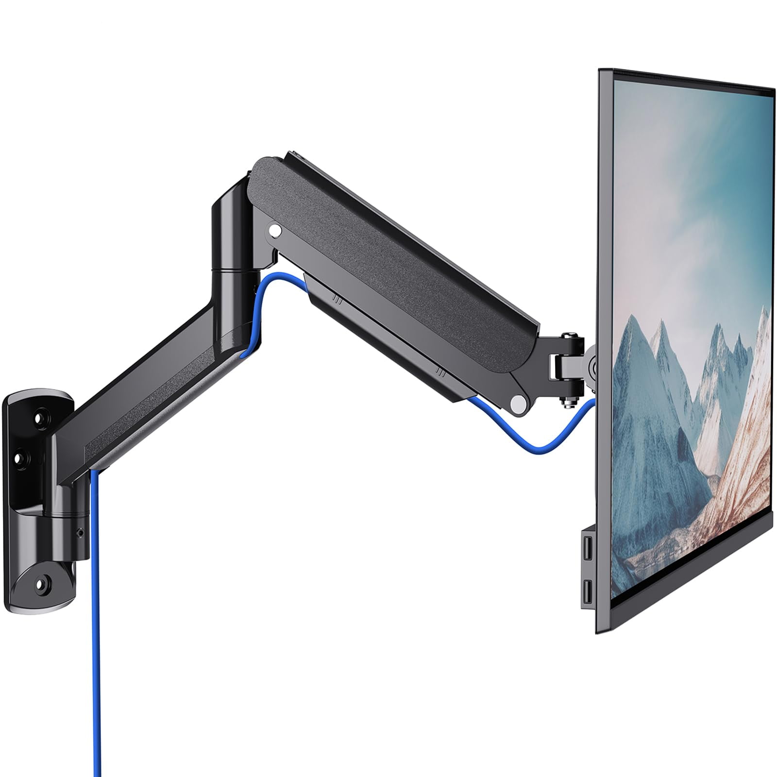 WALI Computer Monitor Wall Mount for 17 to 32 Inch Screens, Single ...