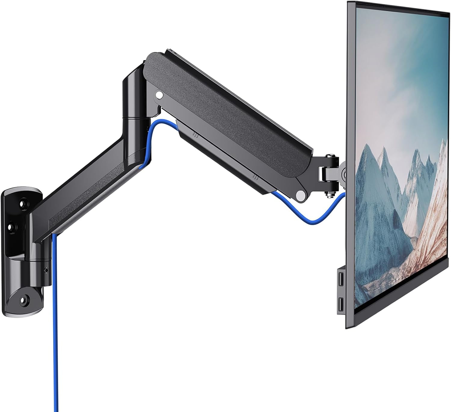 WALI Computer Monitor Wall Mount for 17 to 32 Inch Screens, Single ...