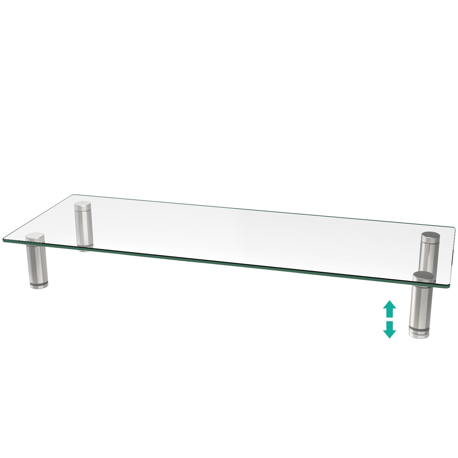 WALI Adjustable Tempered Glass Monitor Riser, Tilt Tabletop Stand for ...