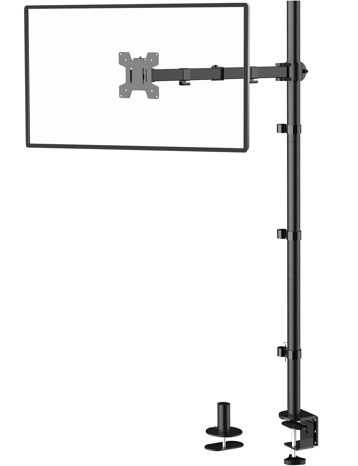 WALI Single Monitor Stand Desk Mount, 39 inch Tall Monitor Stand Fully ...