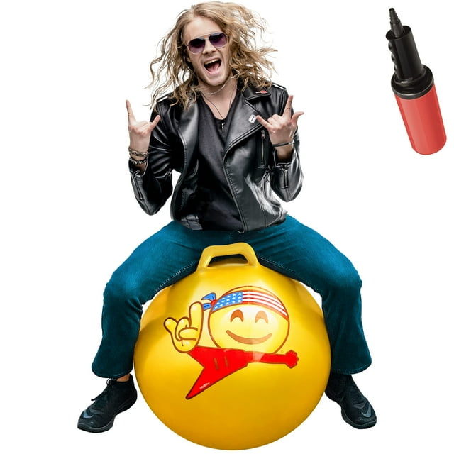 Waliki Adult Size 29" Ball Space Hopper, Bouncy Jumping Ball for Fun ...