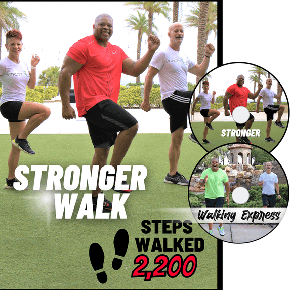 Vitality 4 Life Walk Fitness DVD Low Impact Walking Workout with ...