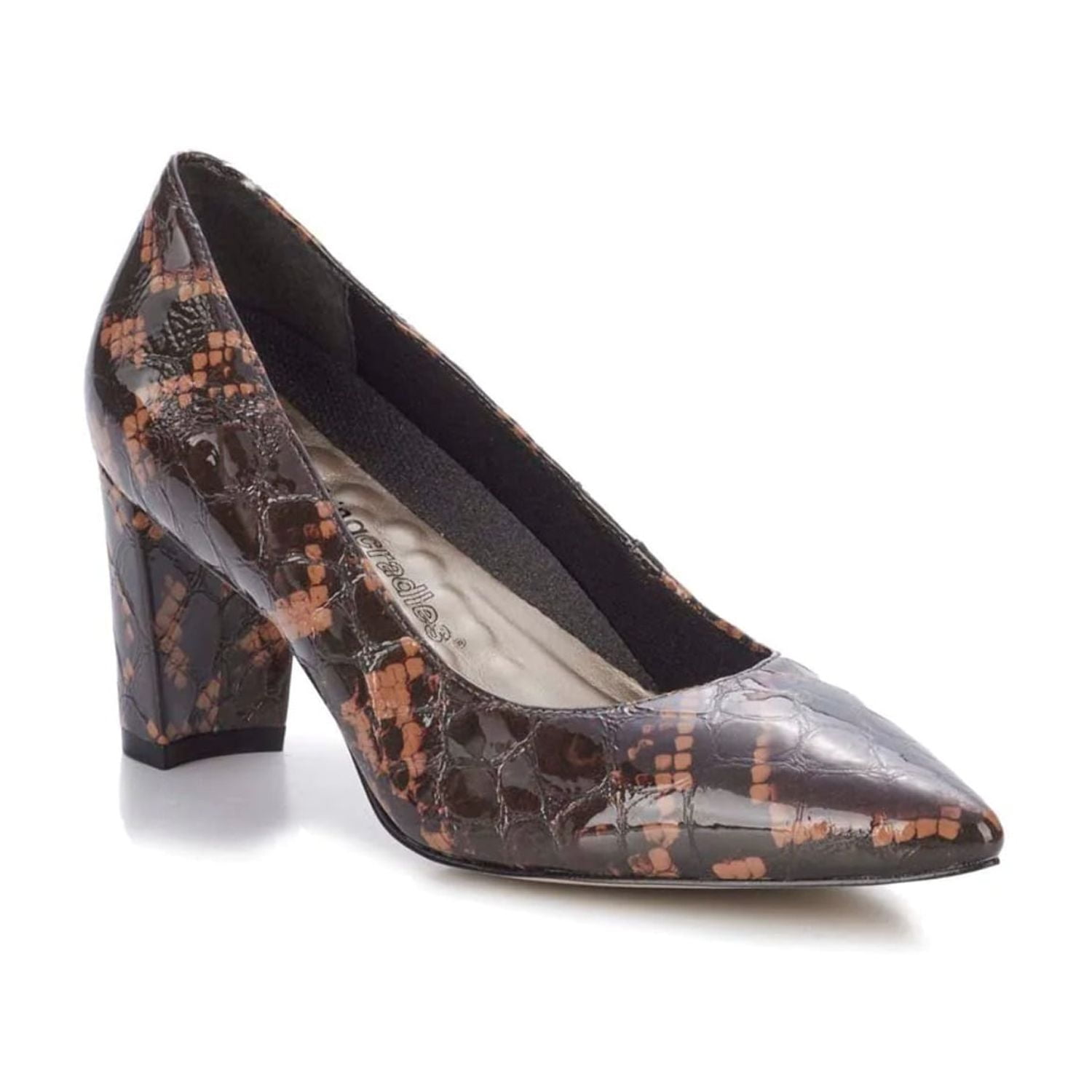 Walking Cradles Wc Samantha Women Pump Shoe In Nutmeg Croco Patent ...