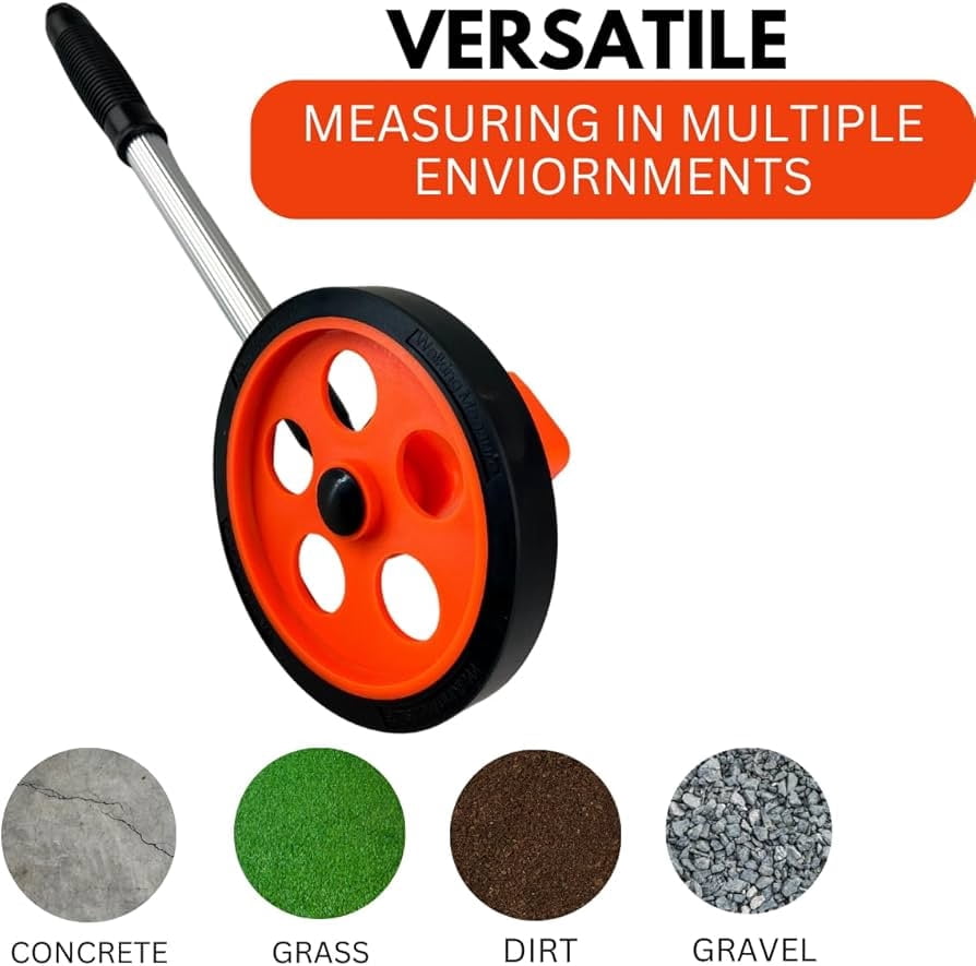 WALKING WHEEL, Telescopic Walking Measuring Wheel, Measures Up to 1,000 ...
