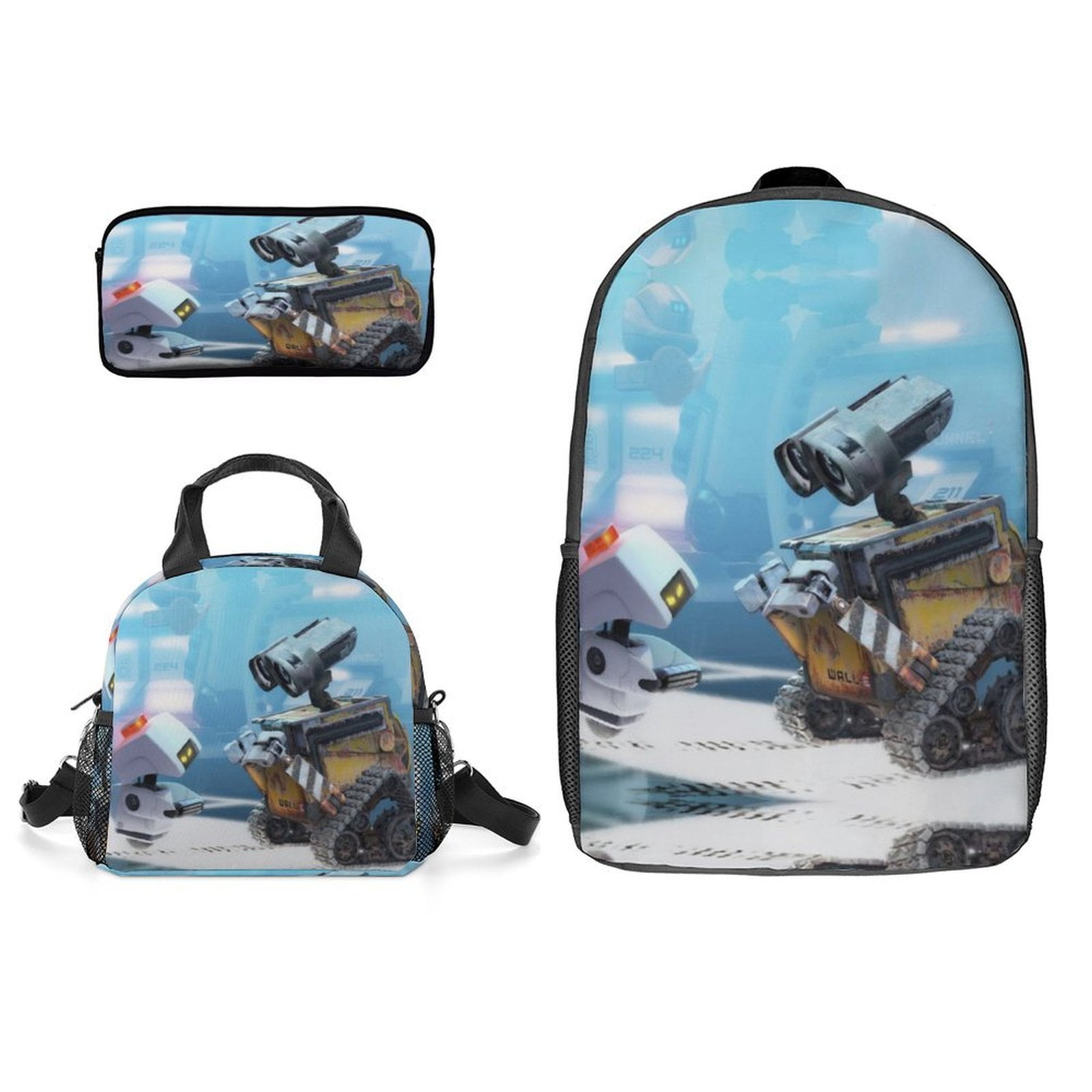 WALL-E 3 Anime Backpack for Mens/Women Gifts Backpack with Lunch Box ...
