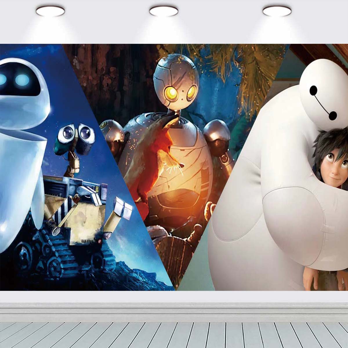 WALL E school Wall Decor Birthday Banner Backdrop Background Party ...
