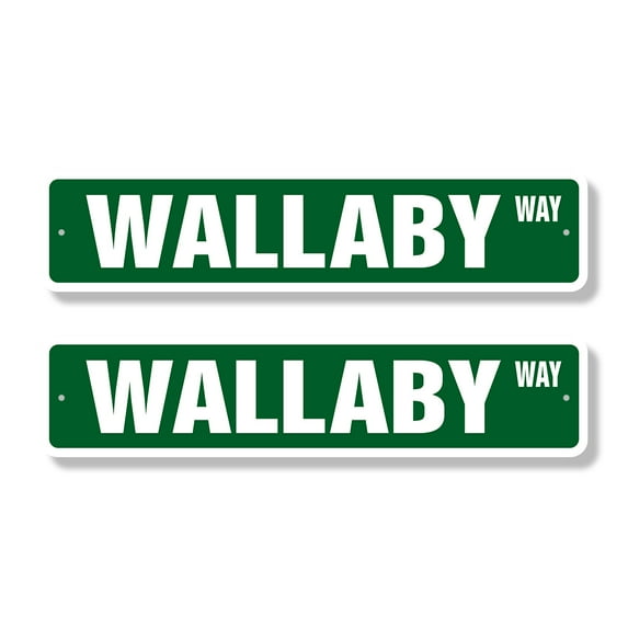 WALLABY Classic Street Sign (2 Pack) wallabies Australia joeys ...