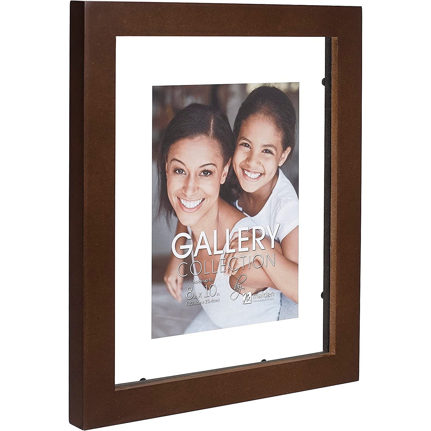 WALNUT-BROWN 8x10 5x7 float frame - 5x7 - Walmart.com
