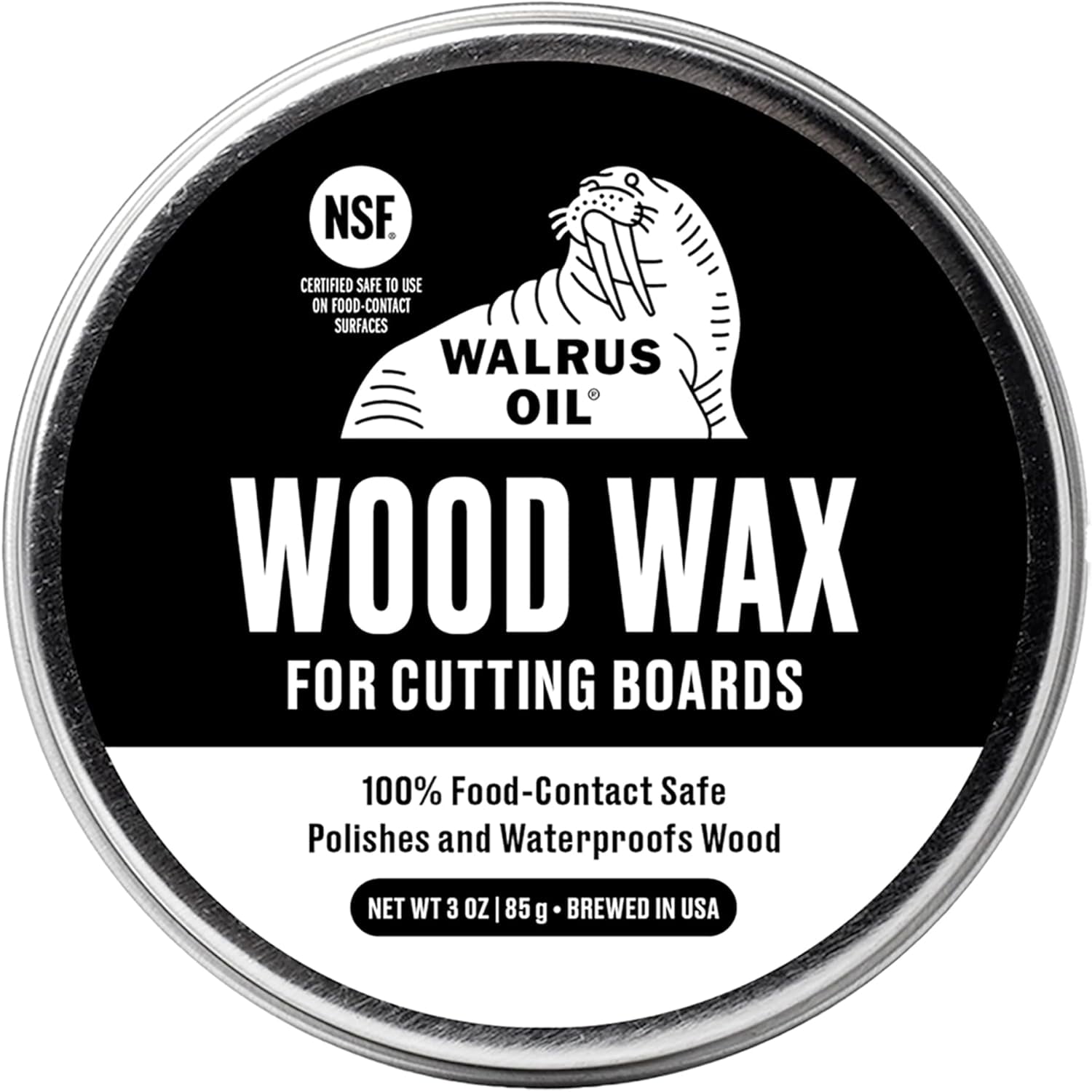 Walrus Oil - Wood Wax for Cutting Boards, 3oz, Adds Water Protection ...