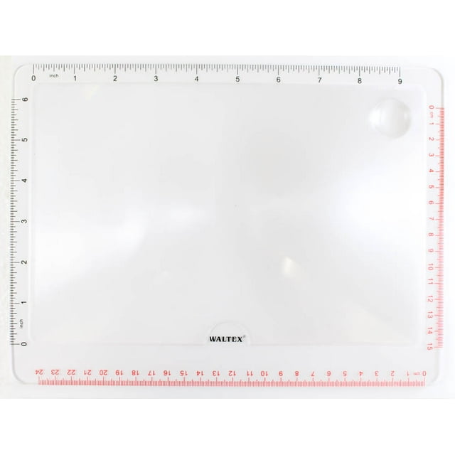 WALTEX 2X / 4X Full Sheet Fresnel Magnifier | 10.75" x 8.5" | Inbuilt ...