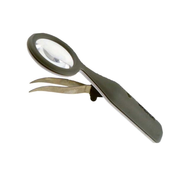 WALTEX 6x Magnifier with Folding Tweezers | 1" Lens & Retractable ...