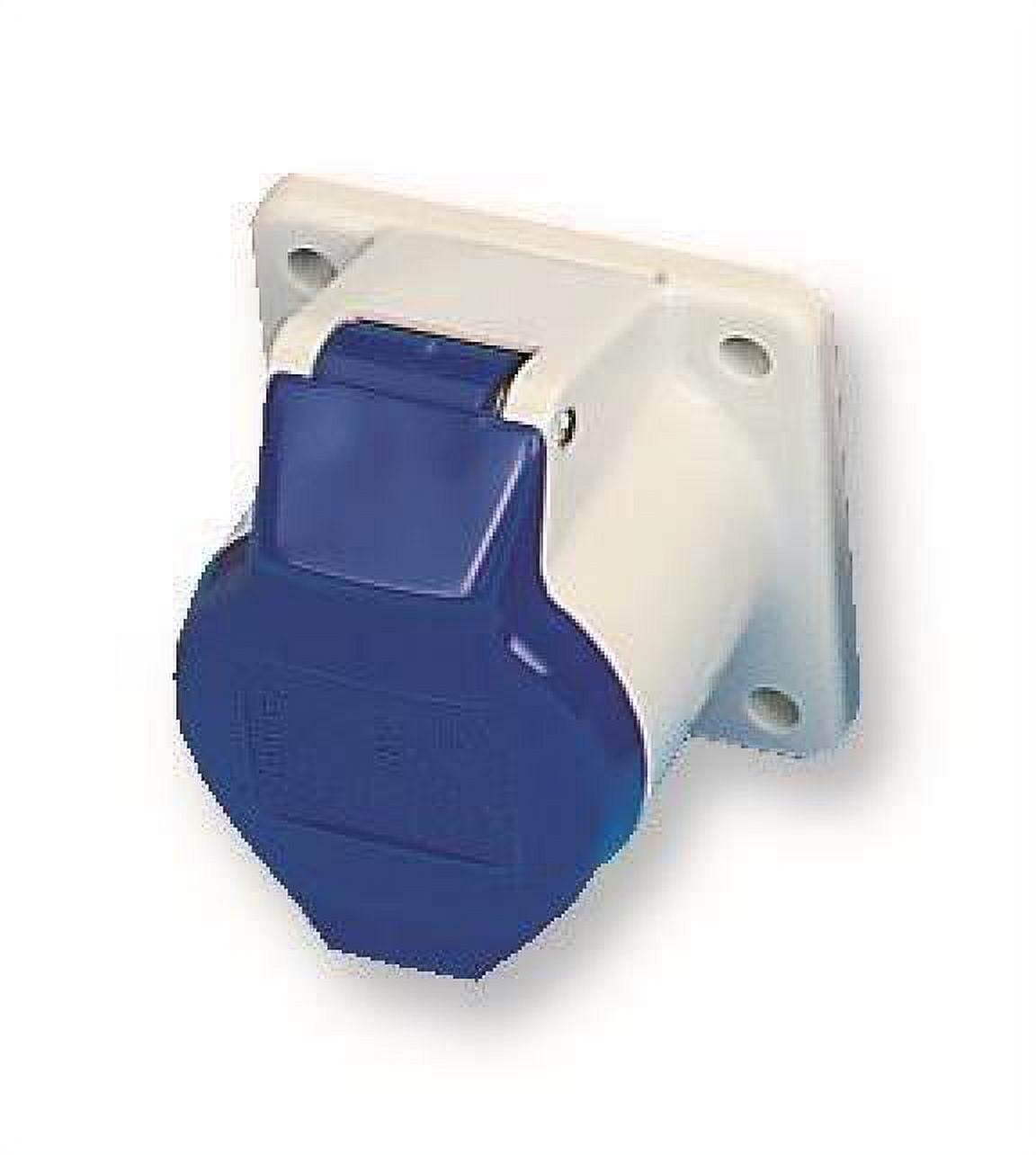 WALTHER - 16A, 230V, Panel Mount CEE Socket, 2P+E, Blue, IP44 - Walmart.com