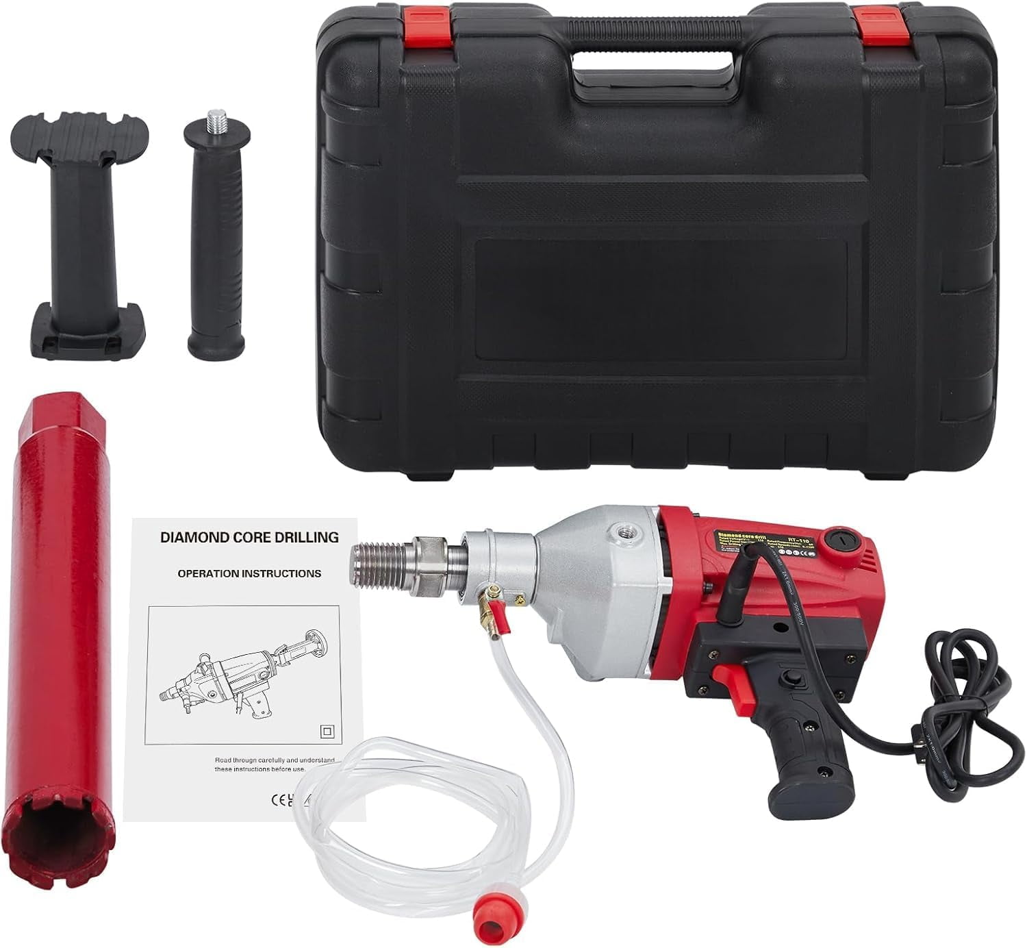 WALYWIK 1500W Dainslef Diamond Core Drill Machine, Wet & Dry Handheld ...