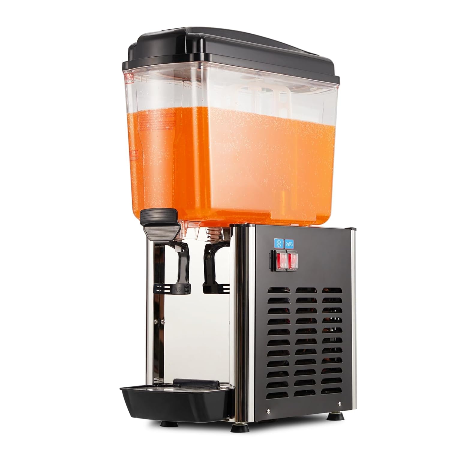 WALYWIK 4.8 Gallon Commercial Beverage Dispenser with 250W Thermostat ...