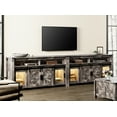 WAMPAT 118" TV Stands for 100+ Inch TV, 2-in-1 Farmhouse Entertainment ...