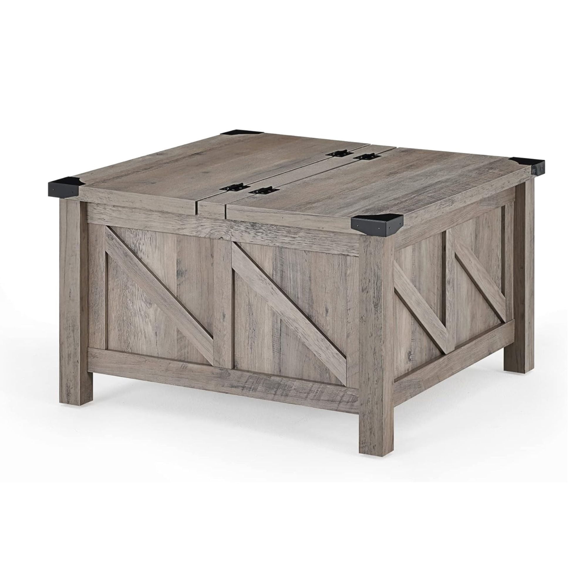 WAMPAT 30"x 30" Square Coffee Table, Farmhouse Center Table with Lift ...