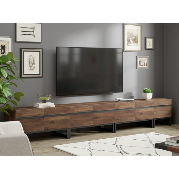 WAMPAT Modern TV Stand for TVs up to 110 inch TV, 4 in 1 Entertainment ...