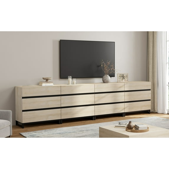WAMPAT Modern TV Stand for TVs up to 120 inch, Entertainment Center TV ...