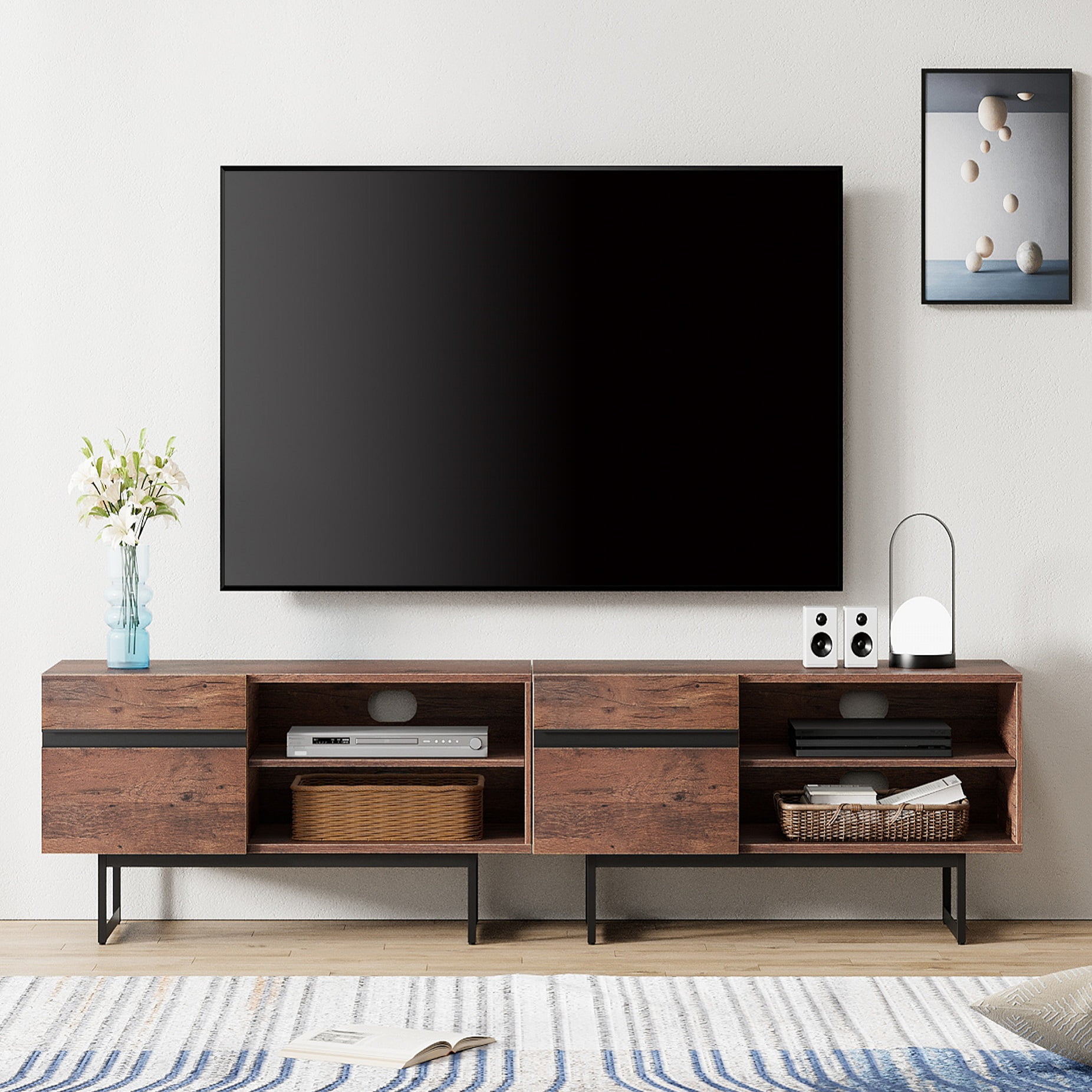 Modern tv stand for 85 inch tv store