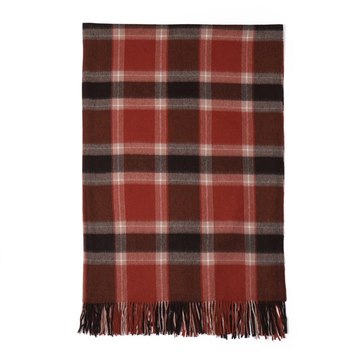 WAMSOFT Pure Wool Throw Blanket Knee Rug Warm Soft 83" x 55"for Couch Bed Camping throws ...