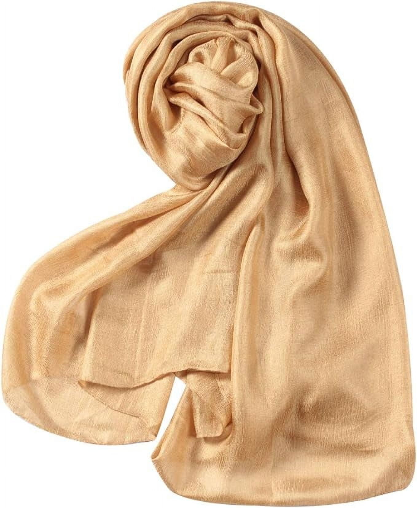 WAMSOFT Women Lightweight Scarf, Golden Polyester Shawl, Muslim Summer Accessory - Walmart.com