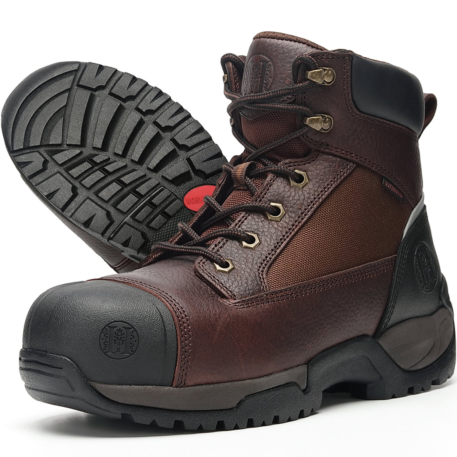 WAMSOFT Work Boots for Men, 6