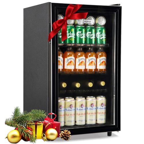 WANAI Compact Beverage Cooler 125 Can Mini Fridge with Temp Control ...
