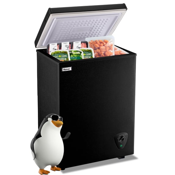 WANAI 3.5 Cu.ft Compact Freezer, Fast Cooling, Top Door Design, Energy ...