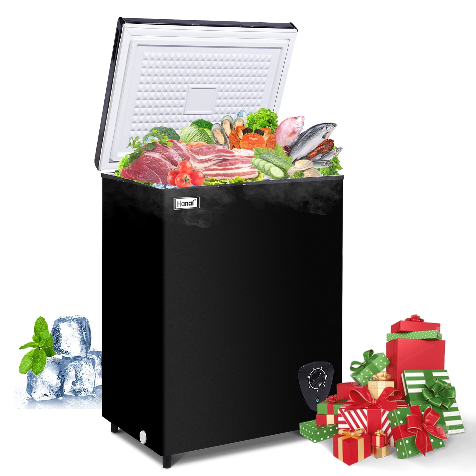 WANAI 3.5 Cu.ft Garage Ready Chest Freezer with Top Open Door - Walmart.com