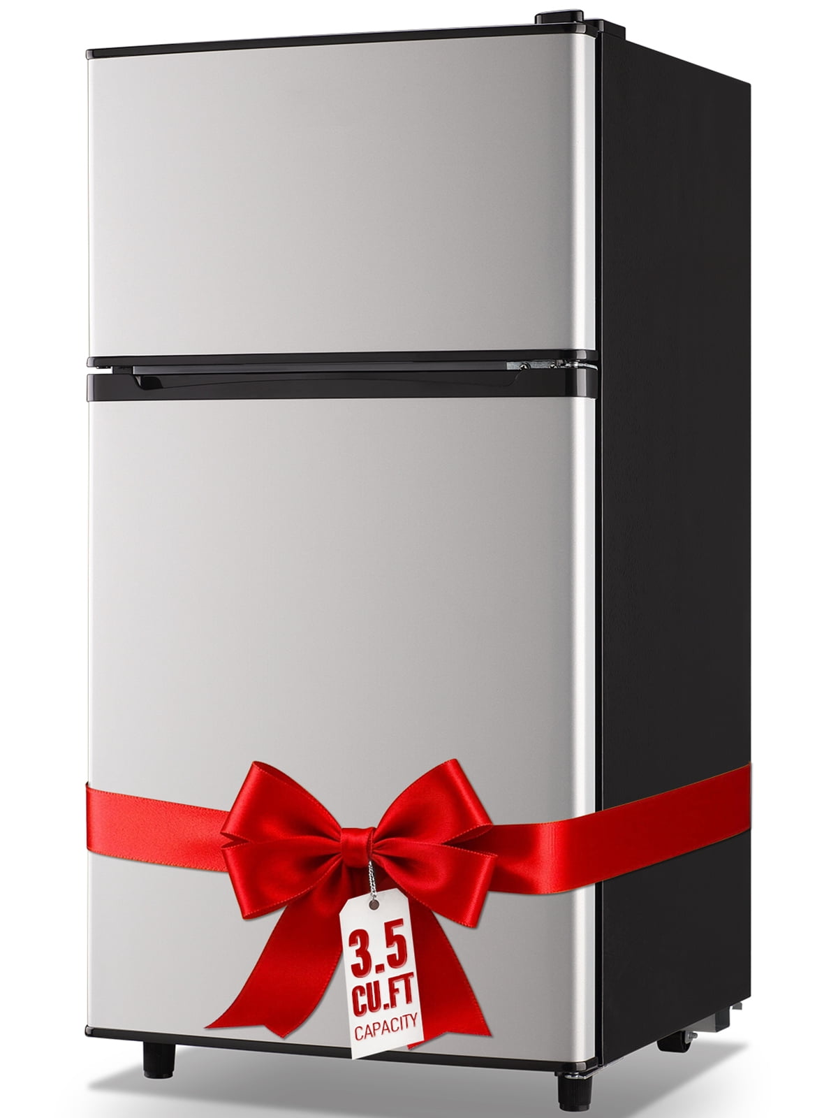 WANAI 3.5 Cu.ft Fridge with Freezer 2 Door Compact Refrigerator ...