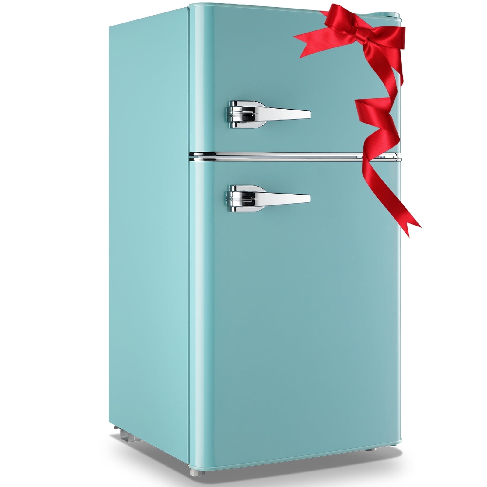 WANAI 3.5 Cu.ft Mini Fridge, Compact Refrigerator with Top Freezer, 2 ...