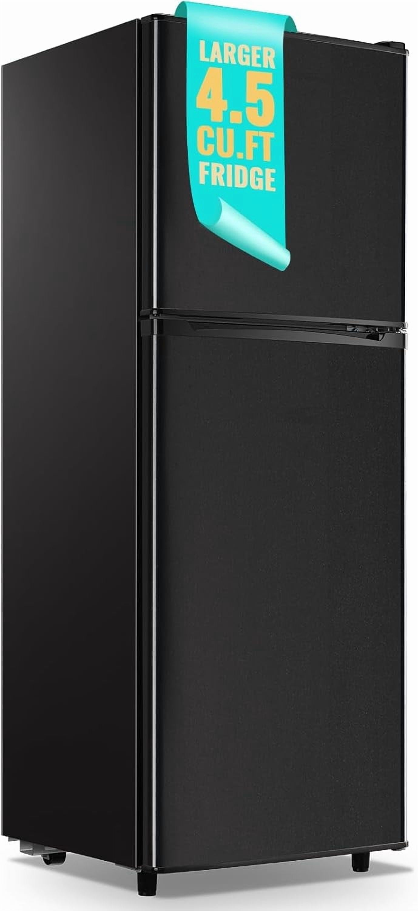 WANAI 4.5 Cu.ft Large Size Mini Fridge with Adjustable Thermostat ...