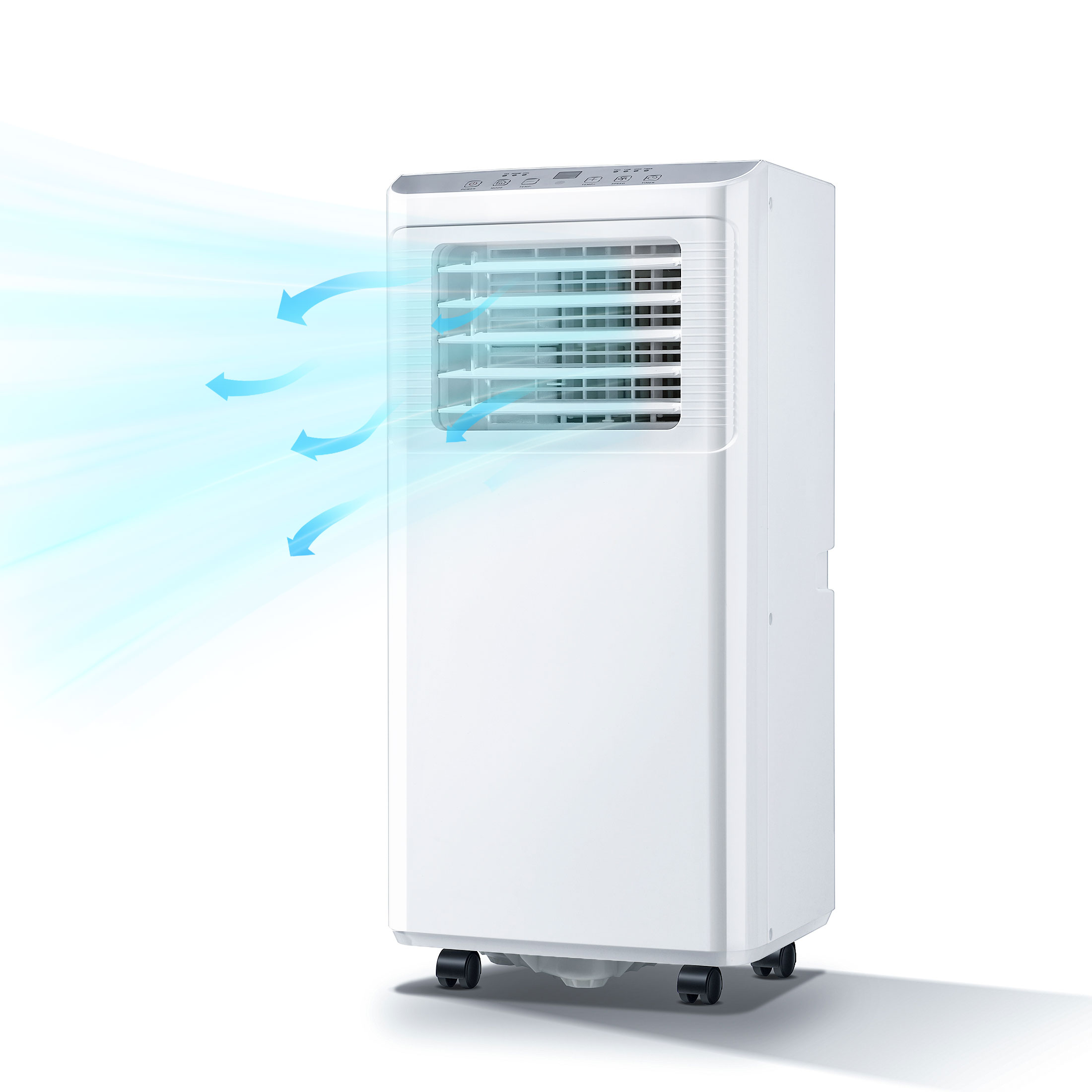 Costway 8000 BTU Portable Air Conditioner 3-in-1 Air Cooler with Fan Dehum Sleep Mode - Walmart.com