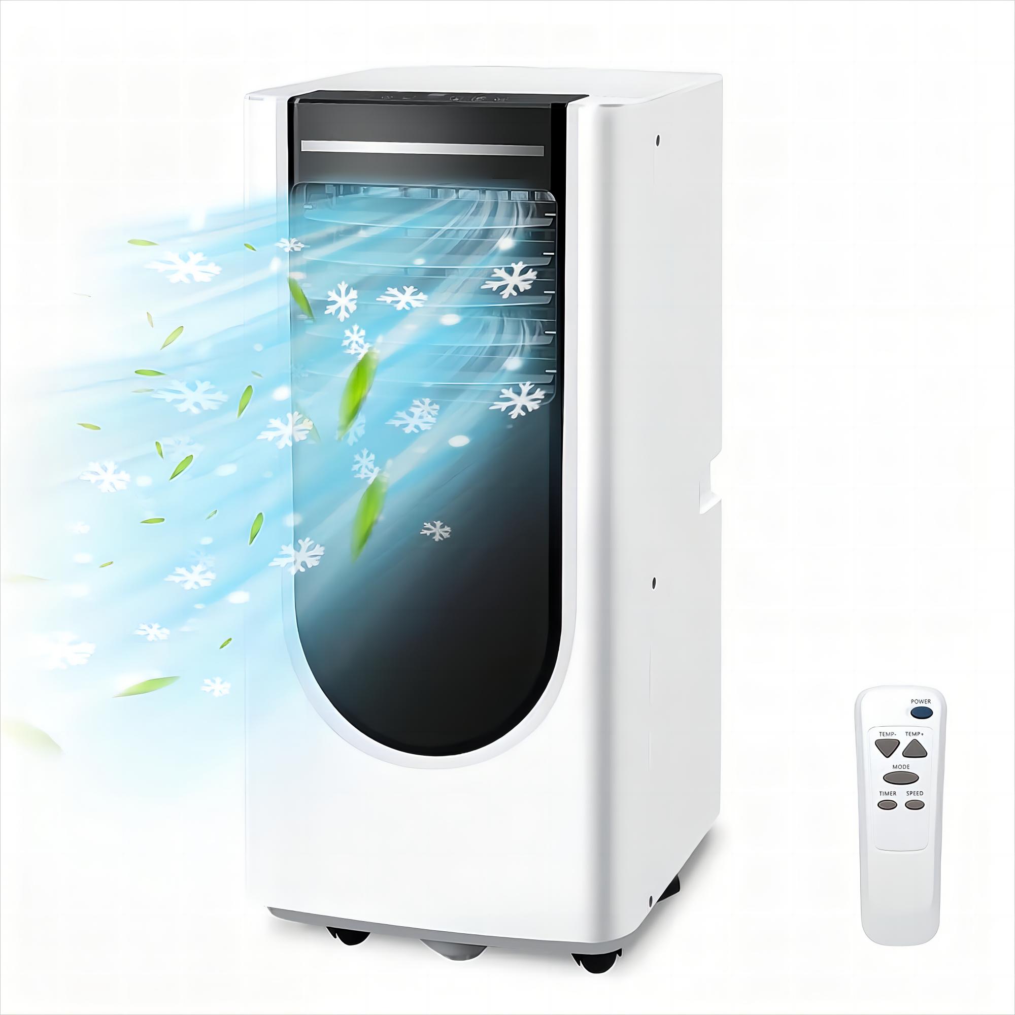 WANAI 8,000 BTU ASHRAE 115V Portable Air Conditioner 3-in-1 Air Cooler w/Dehumidifier & Fan Mode ...