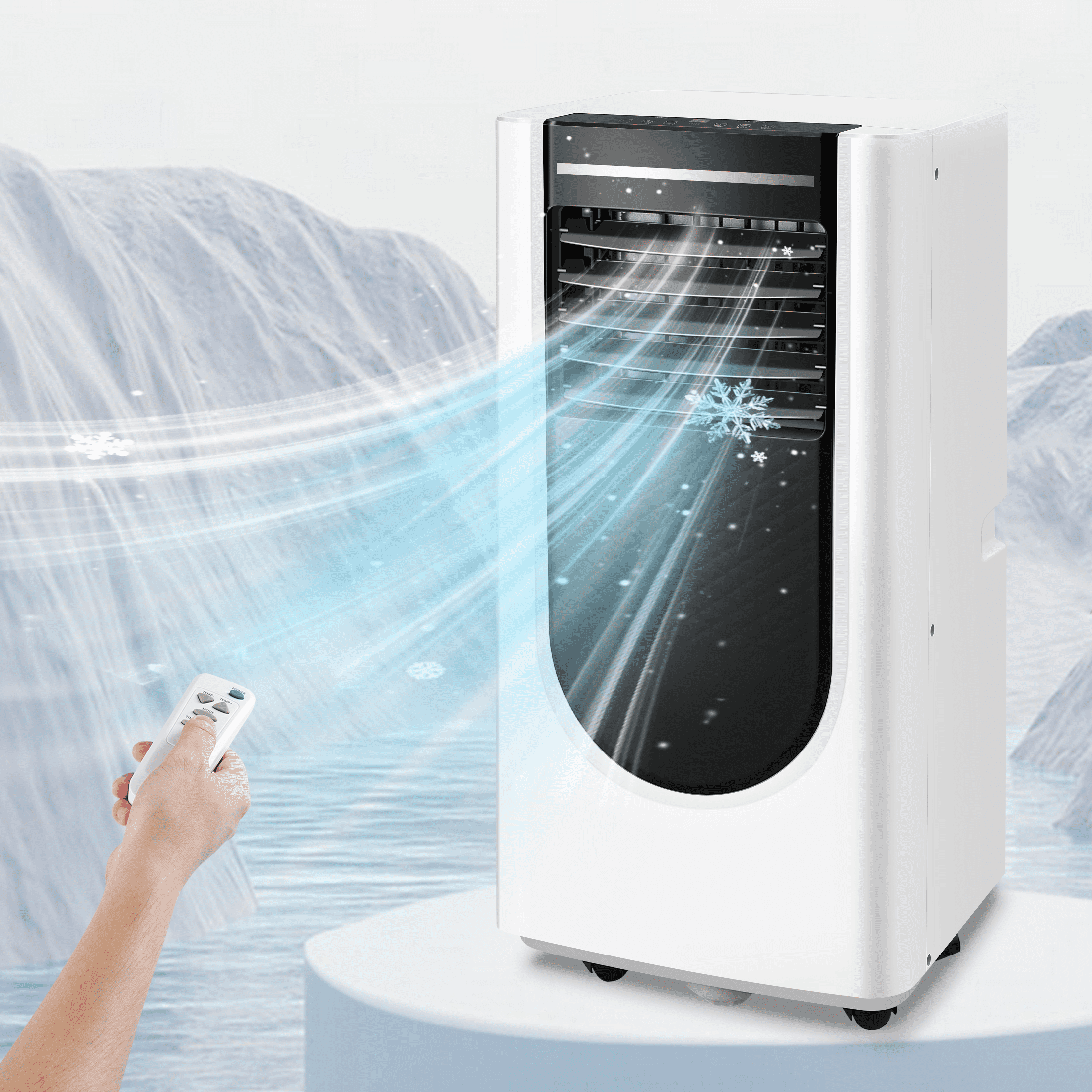 WANAI 8,000 BTU ASHRAE Portable Air Conditioner, 3-in-1 AC Unit, Cool ...
