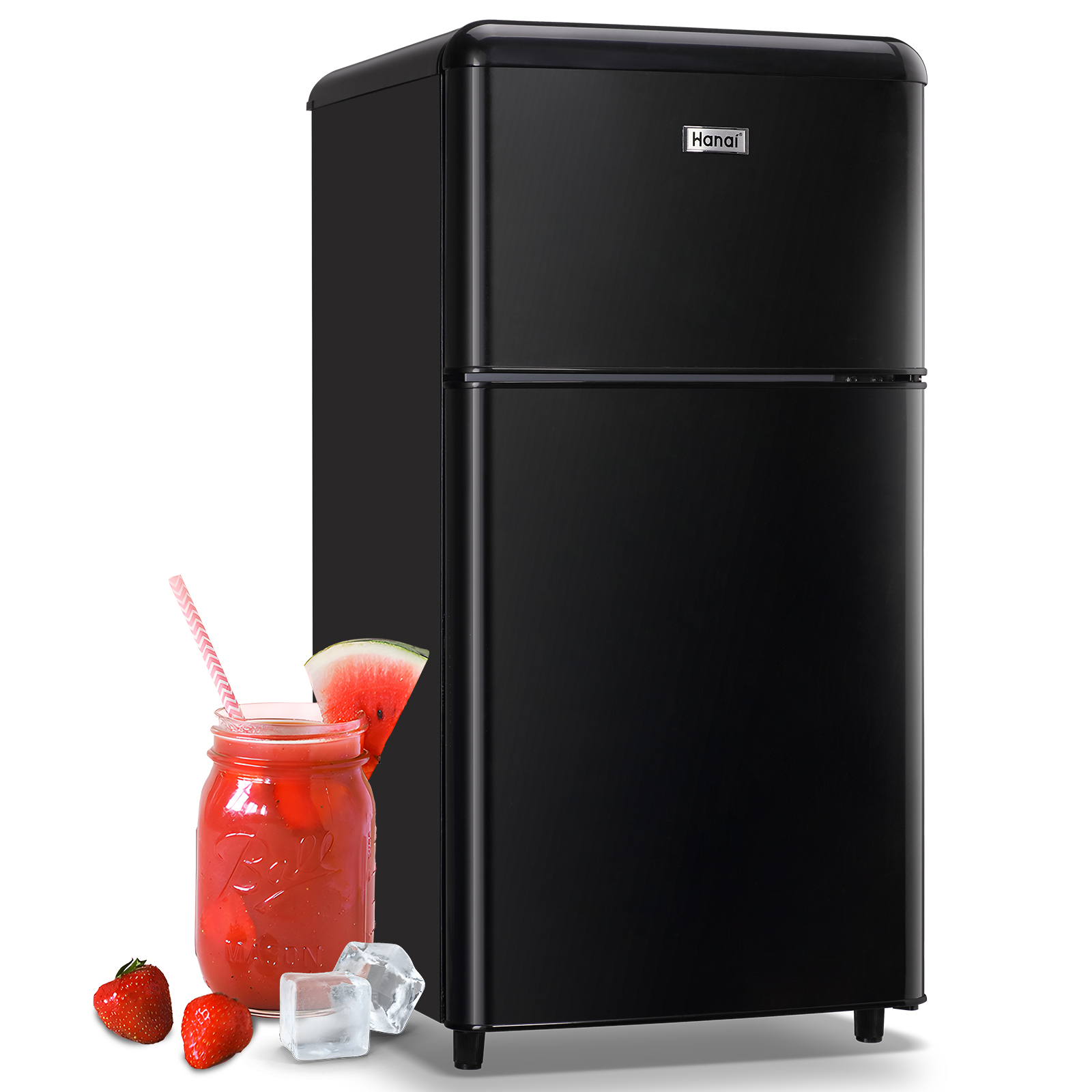 WANAI 3.2 Cu ft One Door Mini Fridge,Black,New - Walmart.com