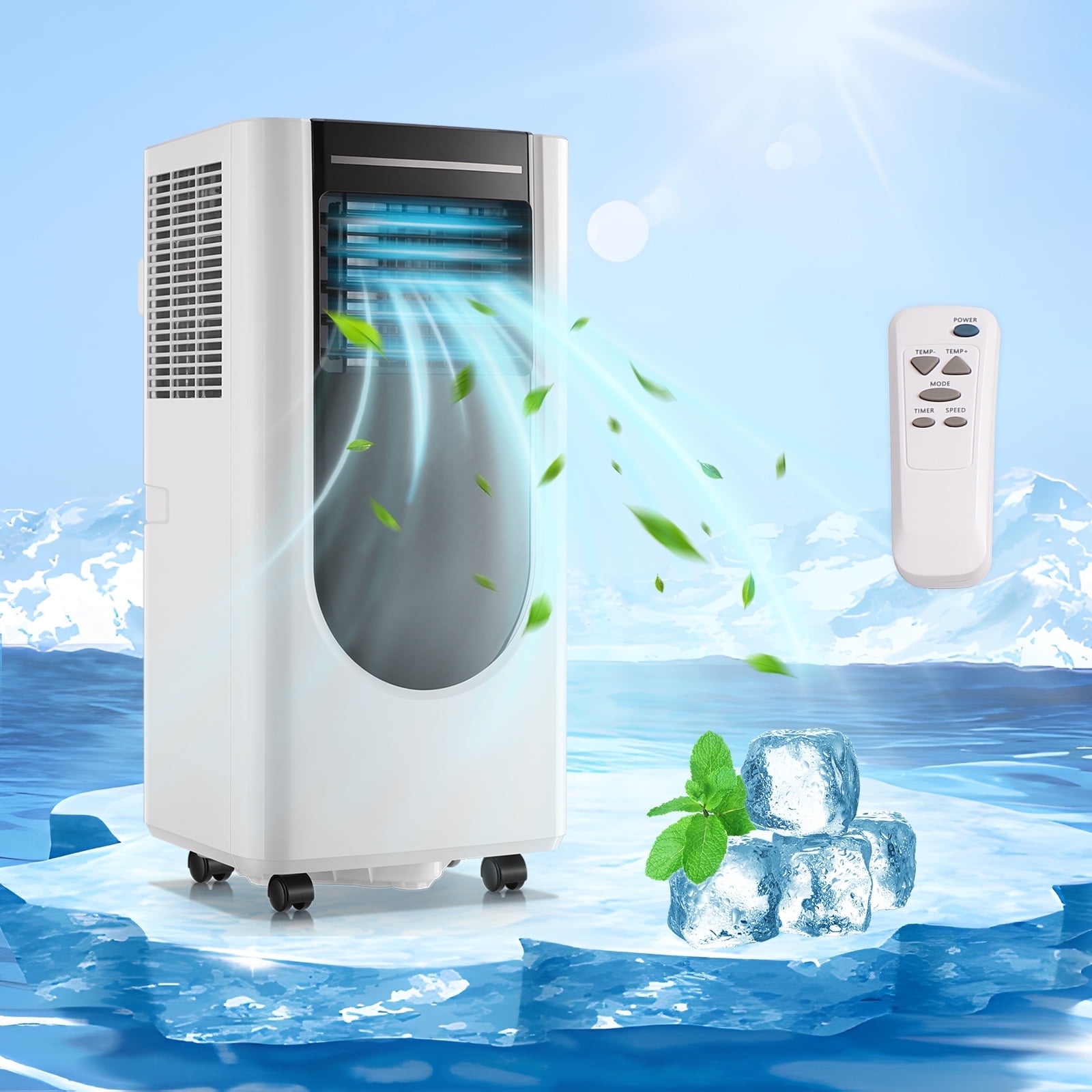 WANAI Portable AC Units Home Air Conditioner, 8000 BTU Ashare Cooling ...