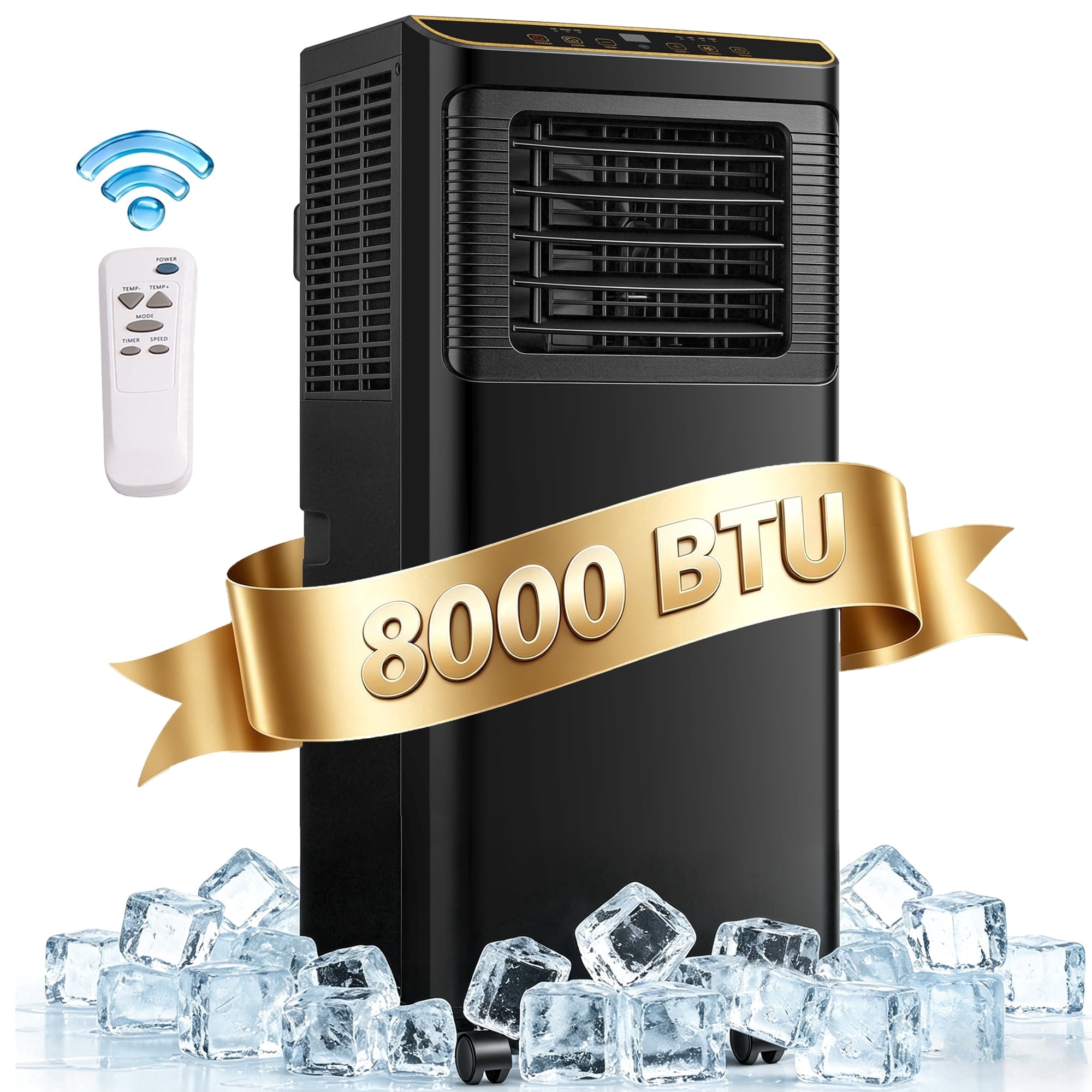 WANAI Portable Air Conditioner, 8000 BTU AC Units with Cooling, Fan ...
