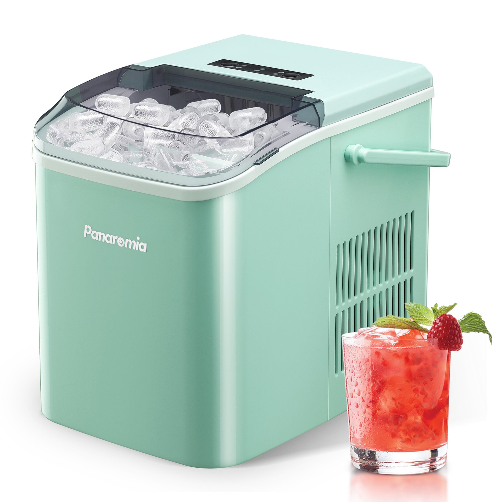 WANAI Portable Ice Maker,26.5 lbs/24H,2 Sizes,Self-Cleaning Ice Machine ...