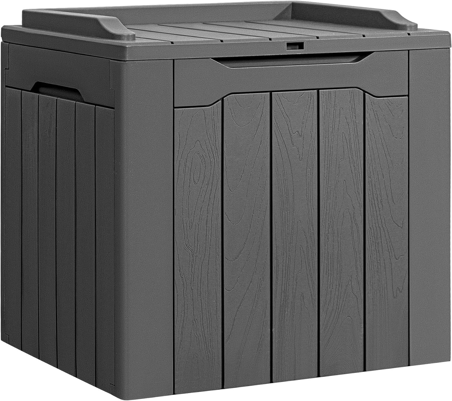 WANBIN 31 Gallon Waterproof Resin Deck Box with Lid, Indoor Outdoor ...