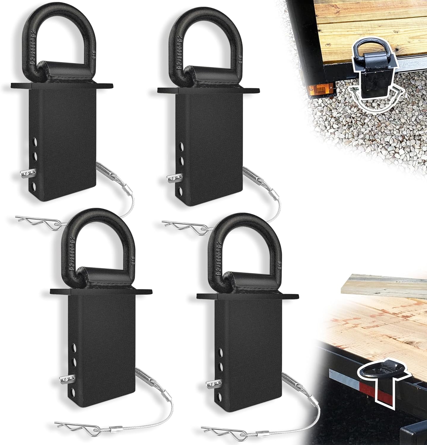 WANBIN 4-Piece Stake Pocket D Rings with 18,000 lbs Capacity for ...