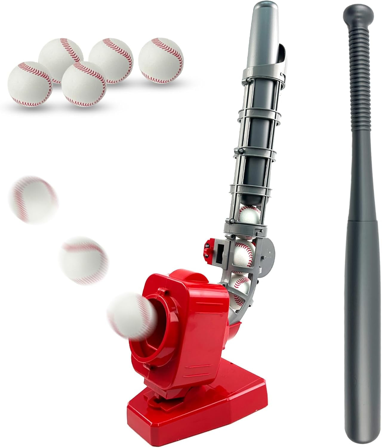 WANBIN Kids Auto Baseball Pitching Machine, Adjustable Angles ...