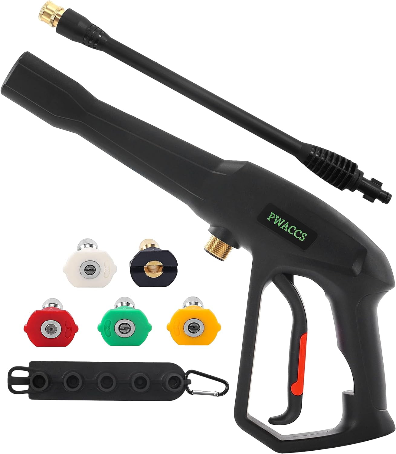 WANBIN Pressure Washer Gun Replacement with Extension Wand, 5 Spray ...