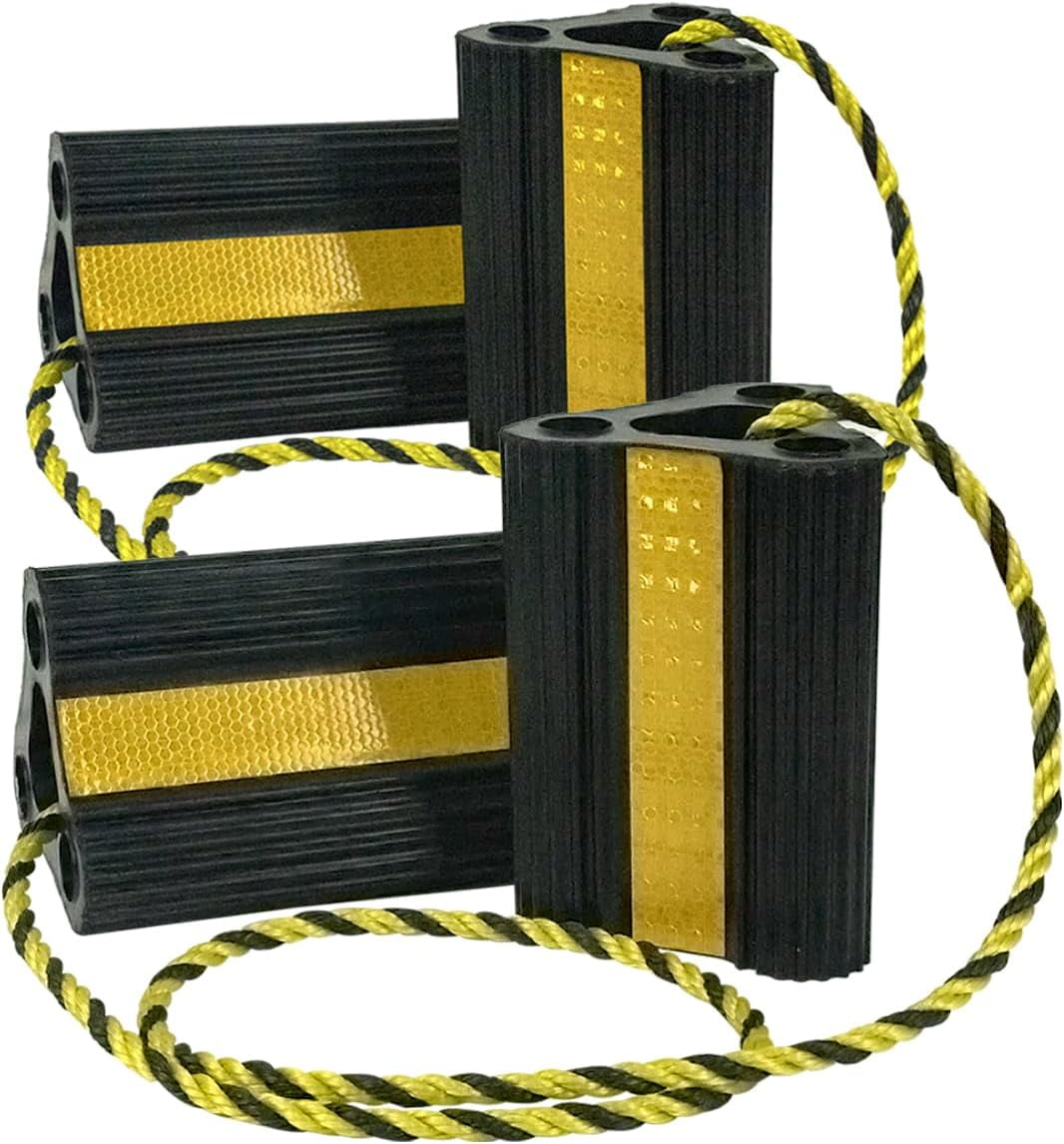WANBIN RV Wheel Chocks for RV Tire Chock Block, Upgrade Rubber with ...