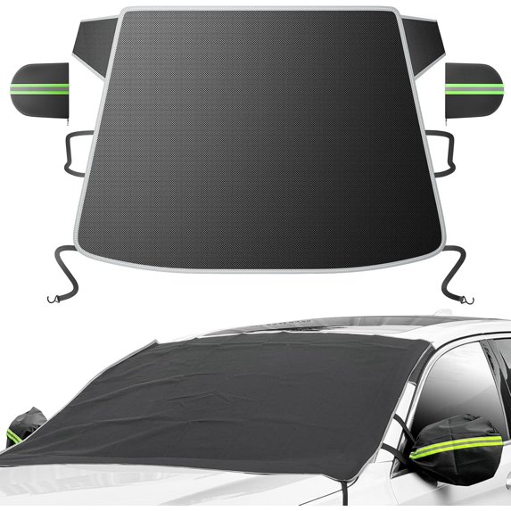 WANBIN Upgraded Heavy Duty Windshield Cover for Ice & Snow Protection ...