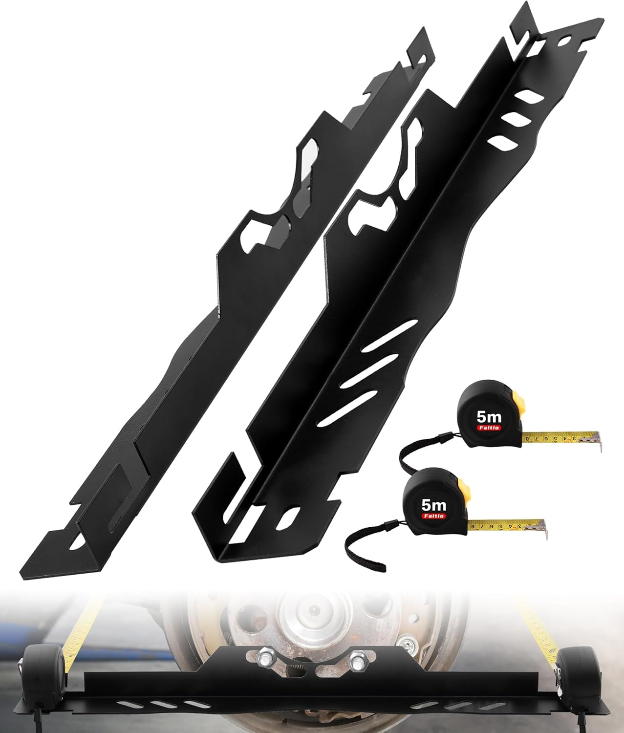 WANBIN Wheel Alignment Tool Kit, 2 Pcs Heavy Duty Toe Alignment Tool ...