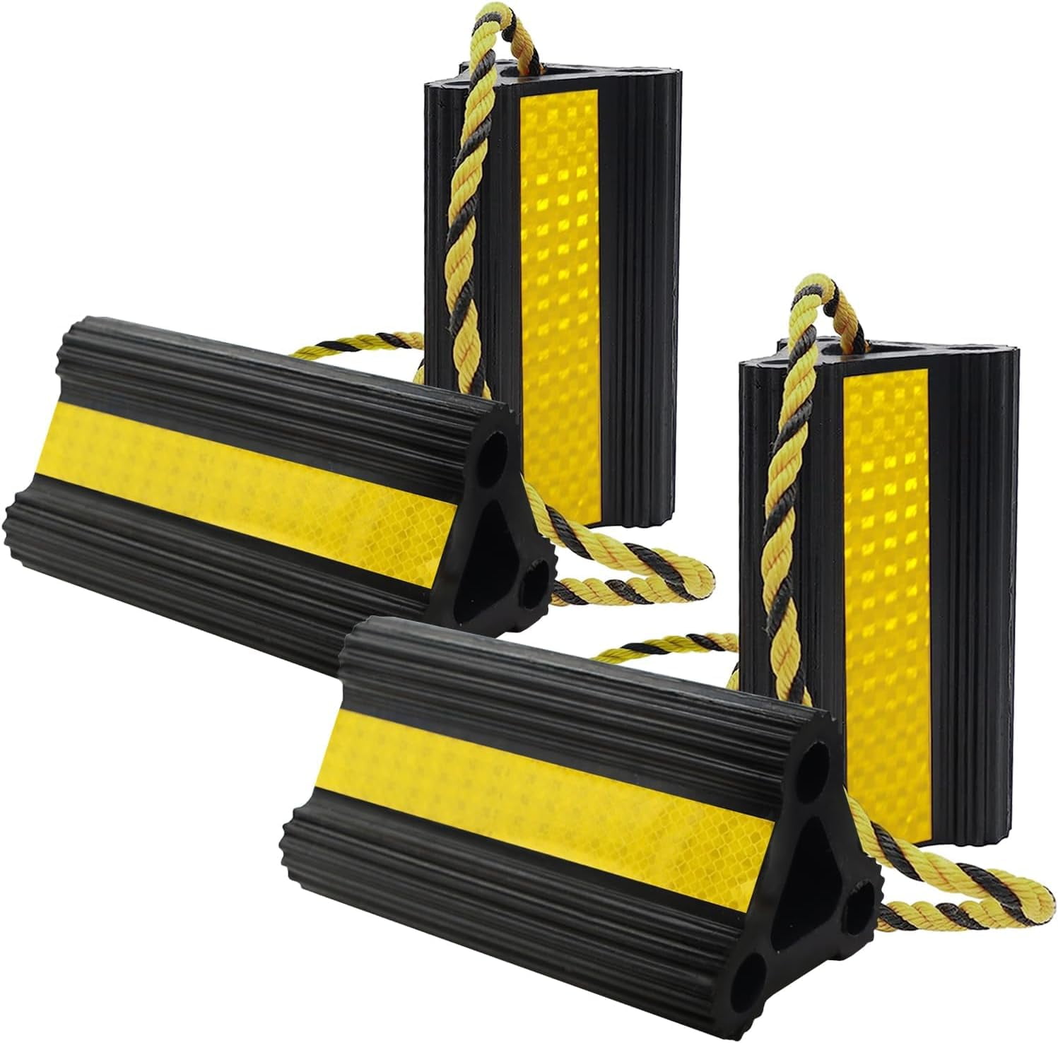 WANBIN Wheel Chocks for RV Trailer Camper Truck Aircraft, Heavy Duty ...