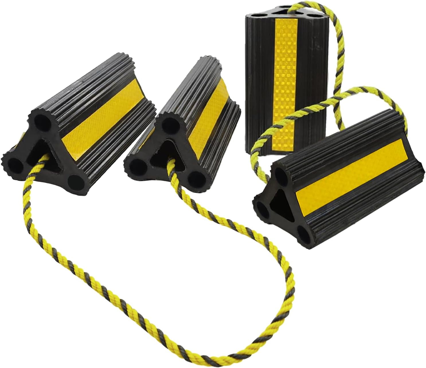 WANBIN Wheel Chocks for RV Trailer Travel Camper Truck Car, Rubber ...